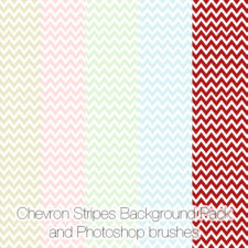 Chevron Stripes Backgrounds and Photoshop Brushes Set