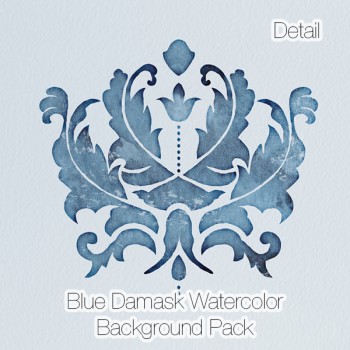 Damask Watercolor Backgrounds » Graphics-Illustrations.Com