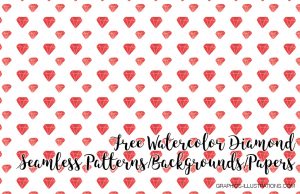 Watercolor Diamond Backgrounds, Seamless Patterns » Graphics ...