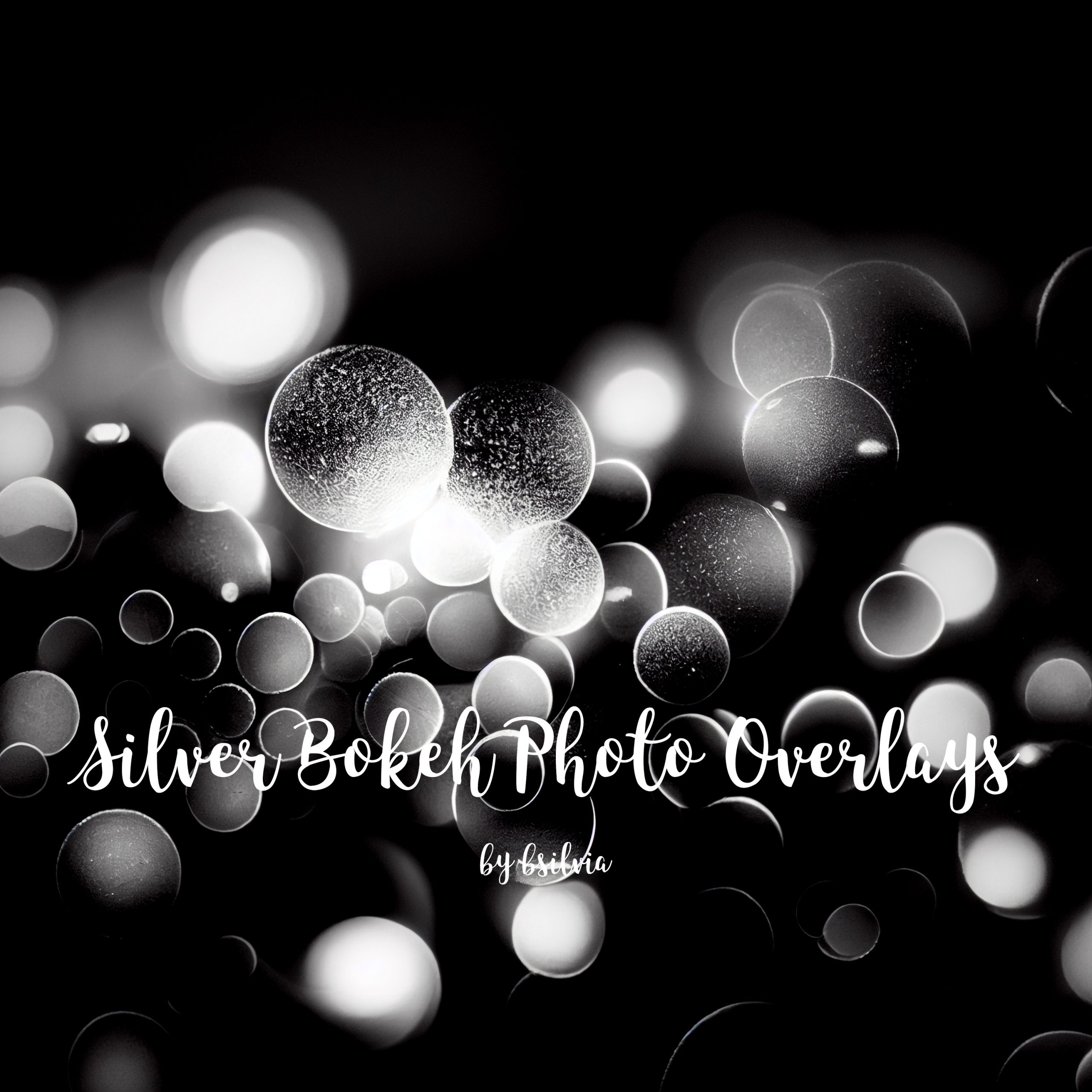 Sparkle Up Your Photos with Silver Bokeh Overlays for Photos