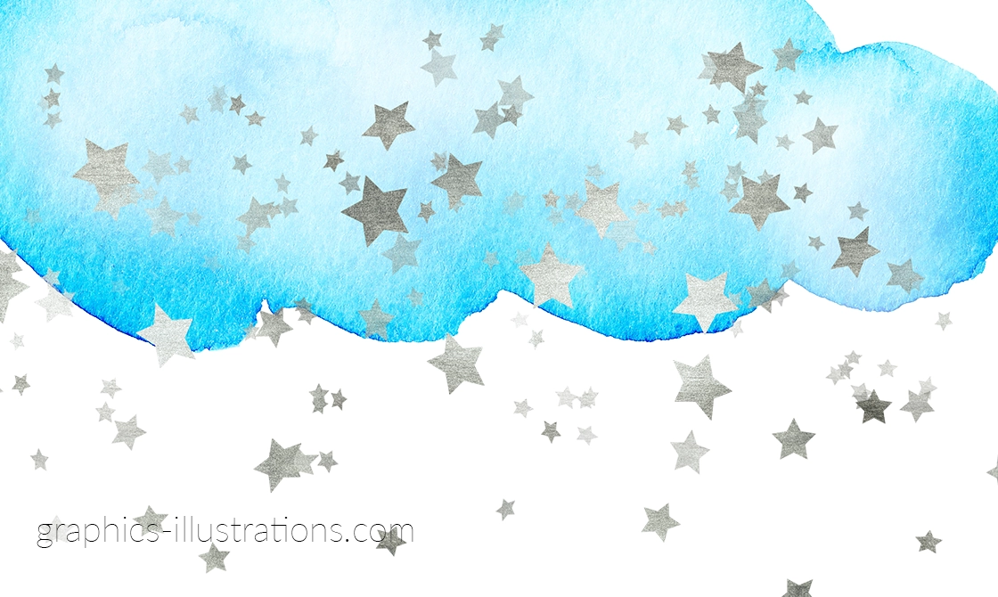 Blue Clouds Watercolor Clipart for Magical Designs