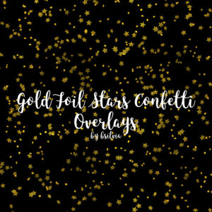 Gold Stars Confetti Overlays – Transform Your Creative Projects