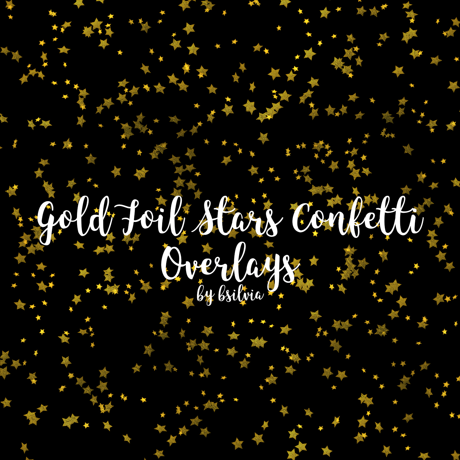 Gold Stars Confetti Overlays – Transform Your Creative Projects