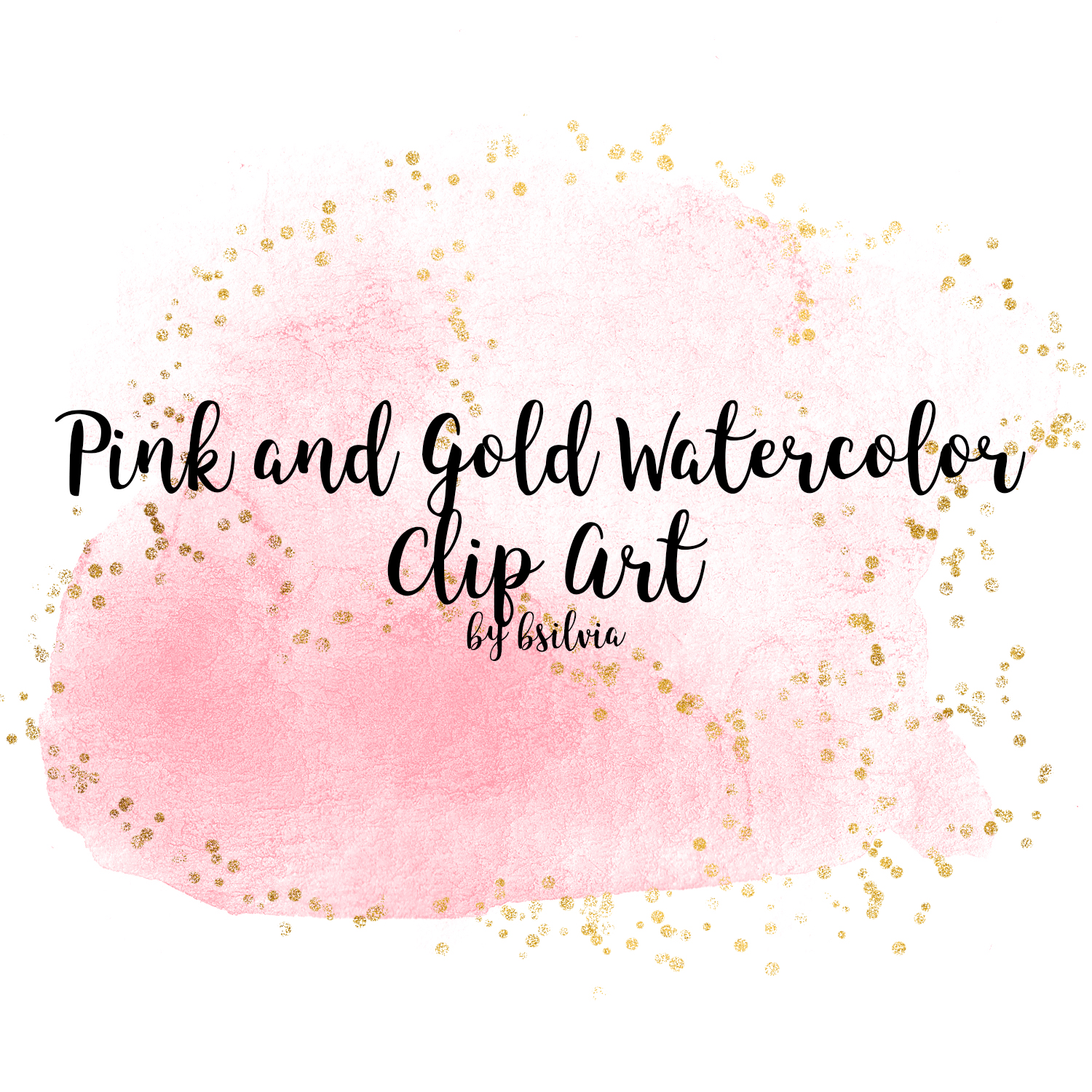 How to Use Pink and Gold Watercolor Clip Art for Stunning Designs