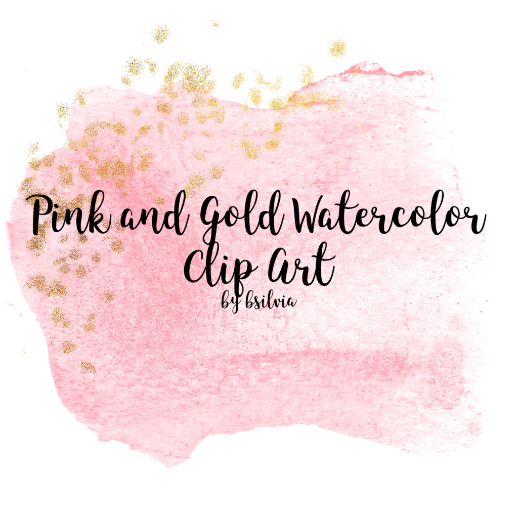 How to Use Pink and Gold Watercolor Clip Art for Stunning Designs